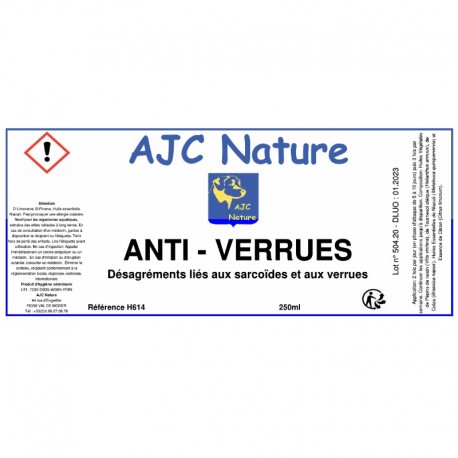 HUILE ANTI VERRUE AUX HUILES ESSENTIELLES - AJC NATURE